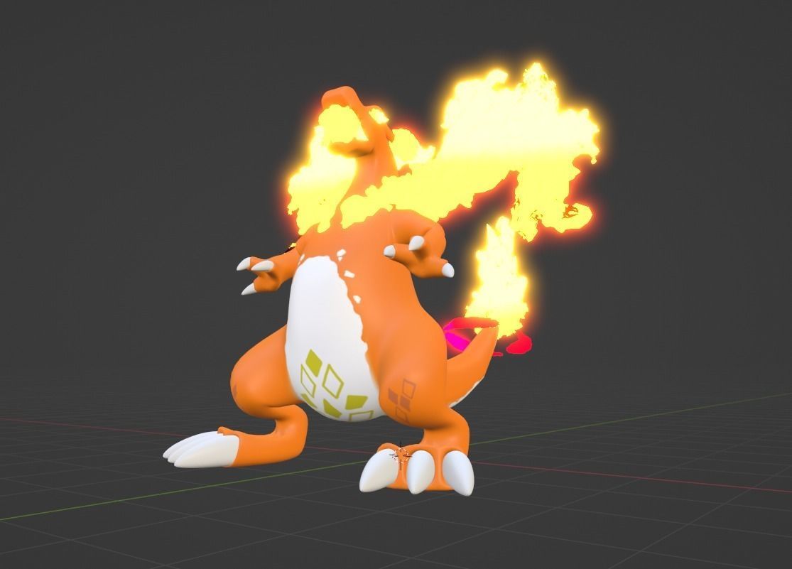 Gigantamax Charizard 3D Model 3D model rigged | CGTrader