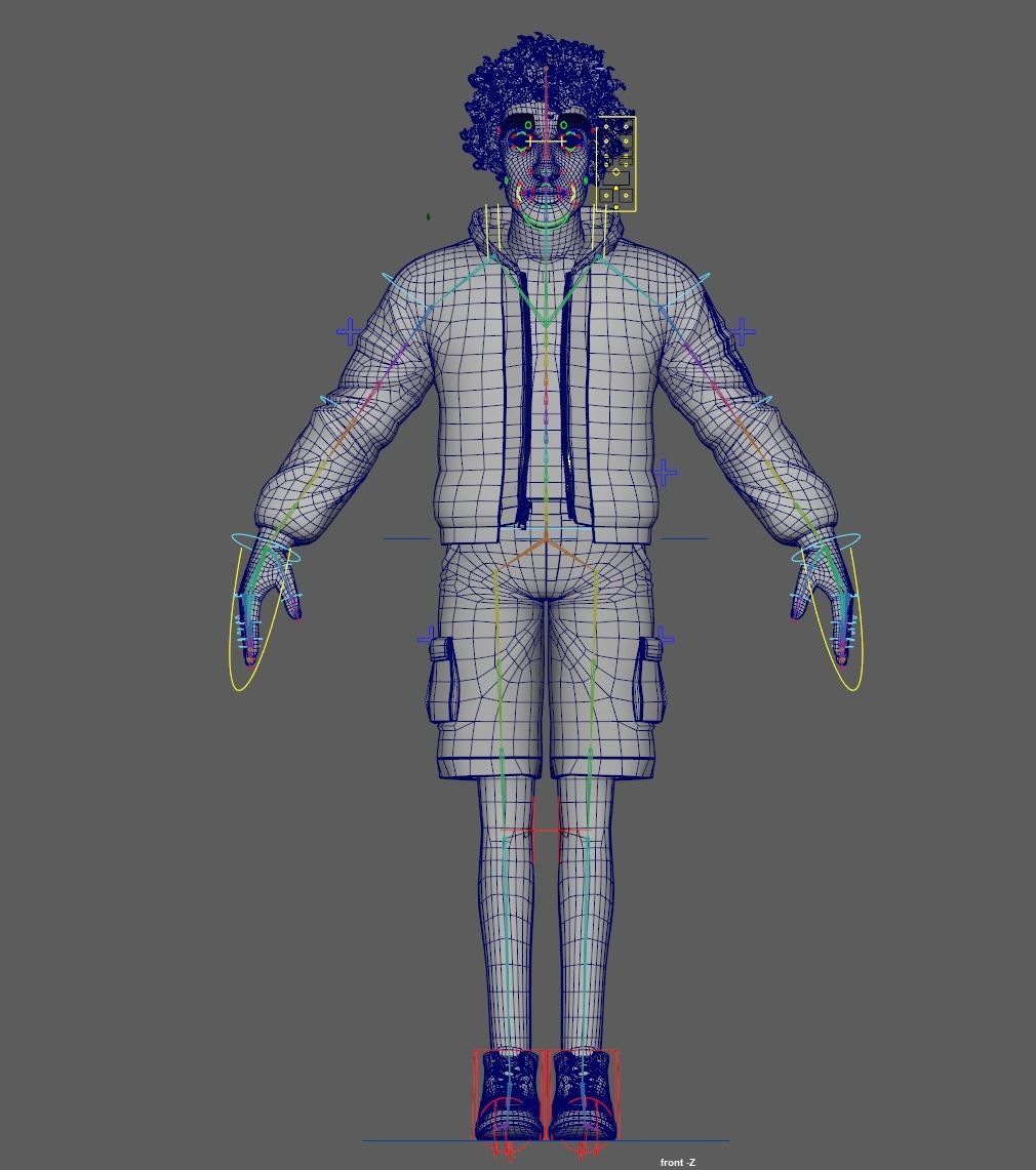 Miles Morales - Spider Man Action to Animated Maya Rig 3D Model 3D ...