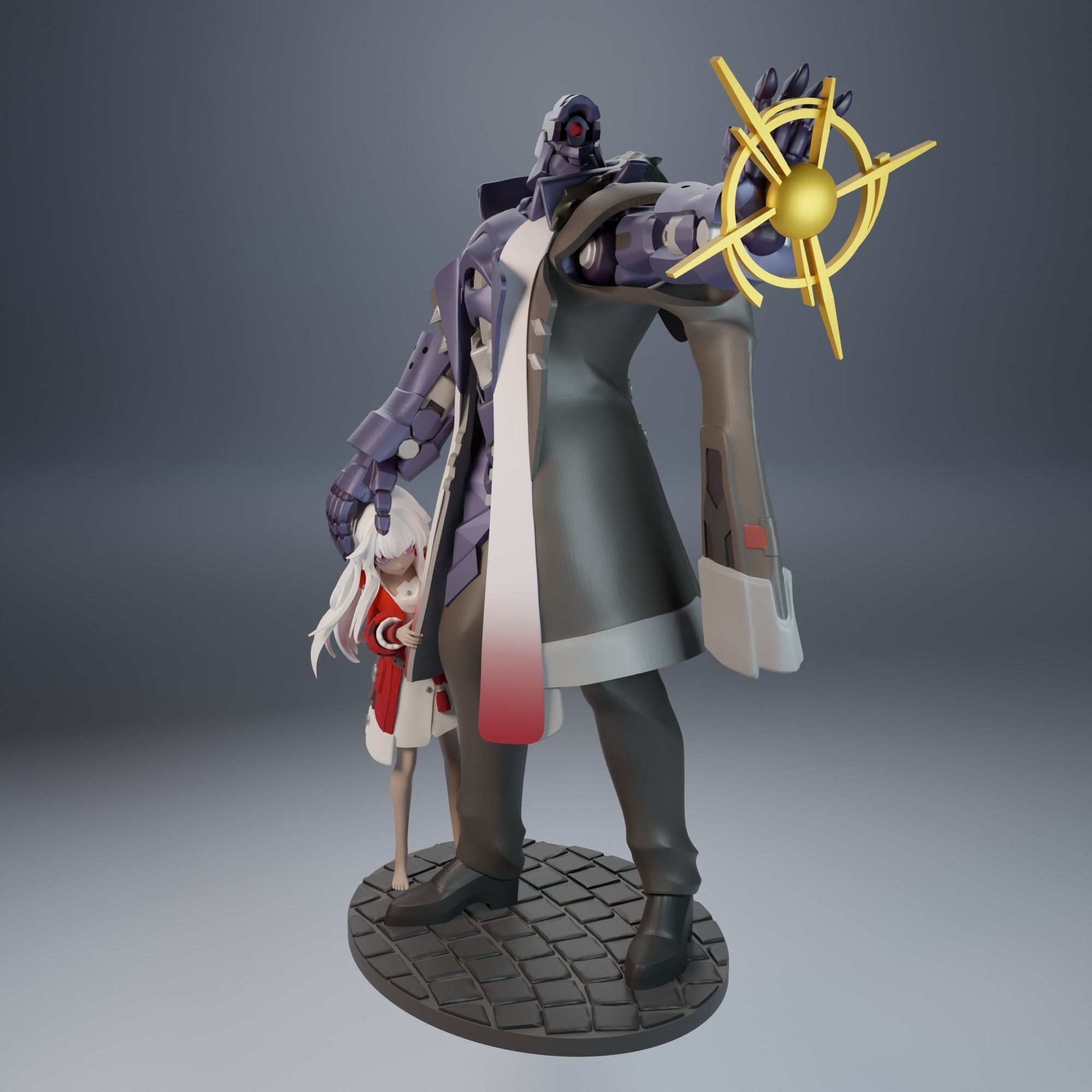 Clara and Svarog from Honaki Star Rail 3D model 3D printable | CGTrader