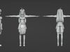 3D VRchat Warrior Girl Character 3D model | CGTrader