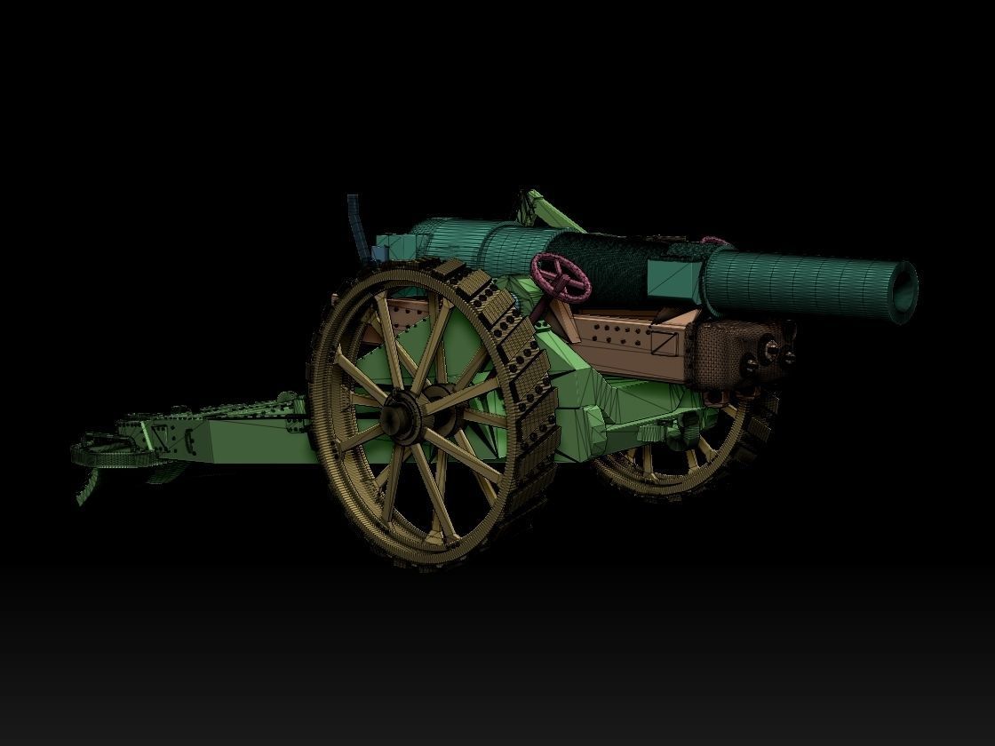 Howitzer Mark VI UK 3D model 3D printable | CGTrader