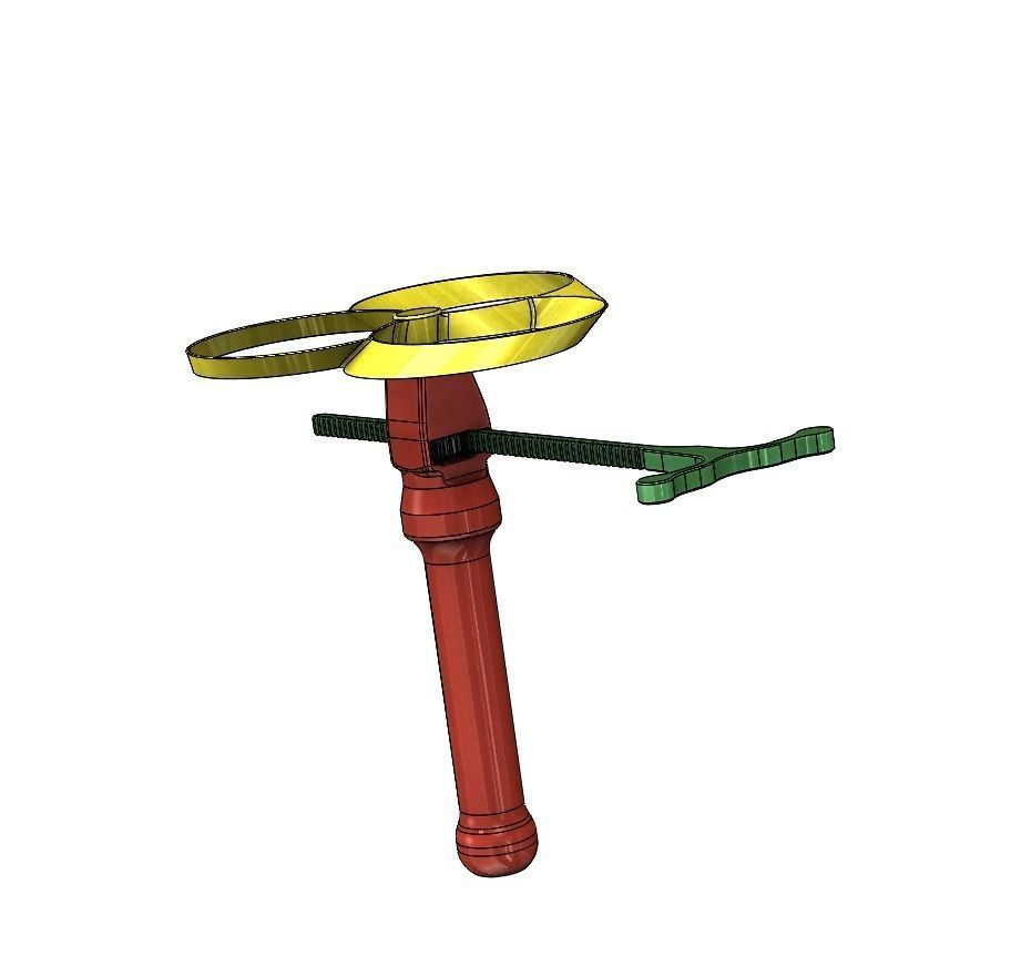 Flying propeller toy 3D model 3D printable | CGTrader