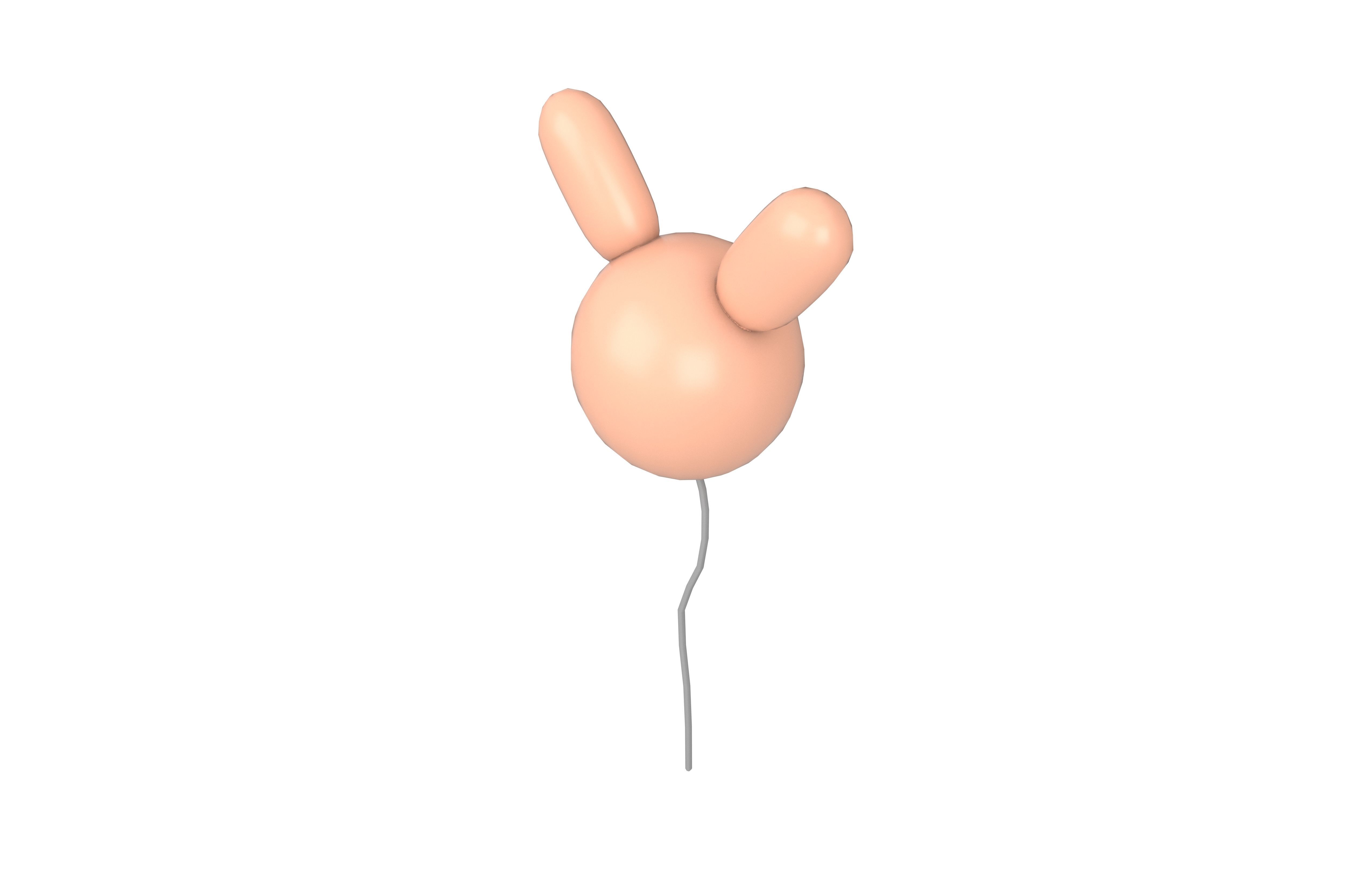 3D model Rabbit Balloons v1 008 VR / AR / low-poly | CGTrader