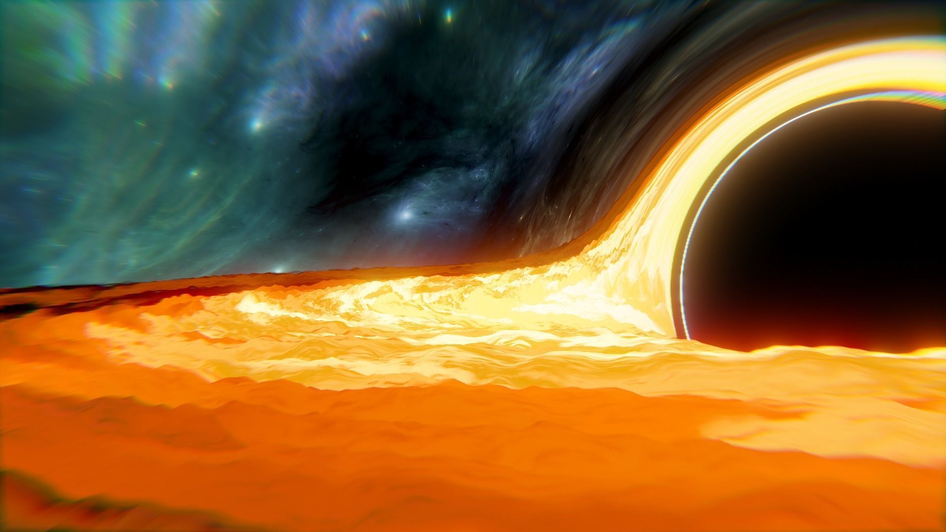 high quality blackhole galaxy 3D model animated rigged | CGTrader
