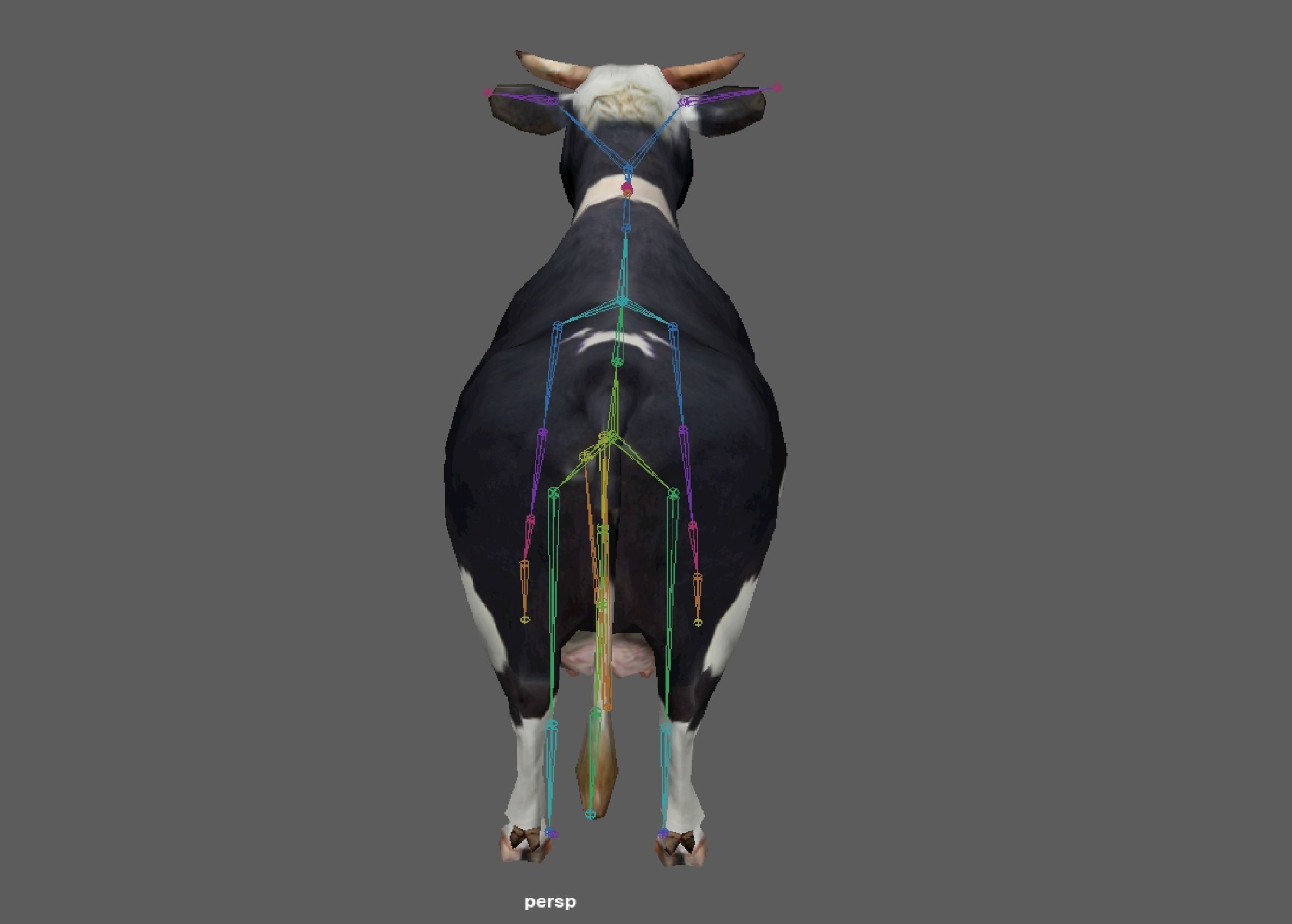 3D model Cow Rig VR / AR / low-poly | CGTrader