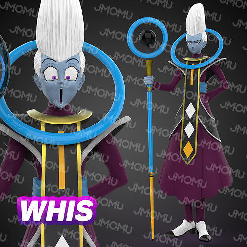 Whis Figure 3D model 3D printable | CGTrader