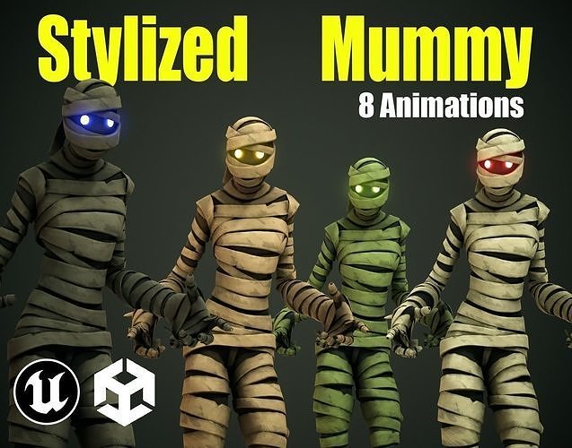 3D model Stylized Mummy VR / AR / low-poly | CGTrader