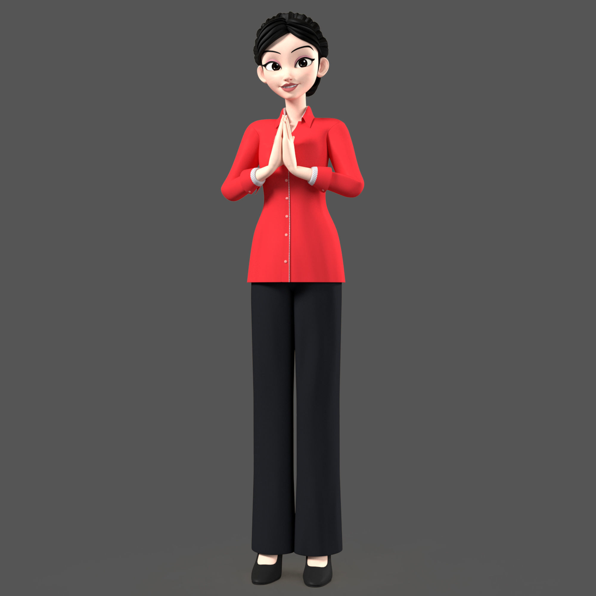 Woman Career 3D Model Rig Done 3D model rigged | CGTrader