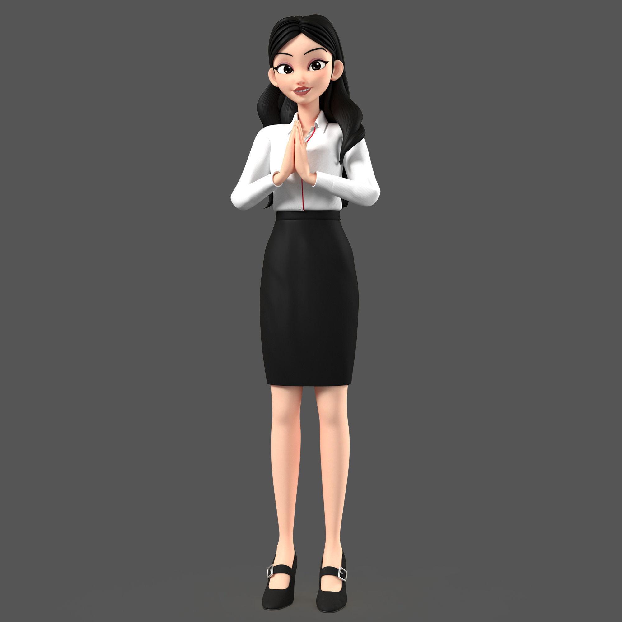 Woman Career 3D Model Rig Done 3D model rigged | CGTrader