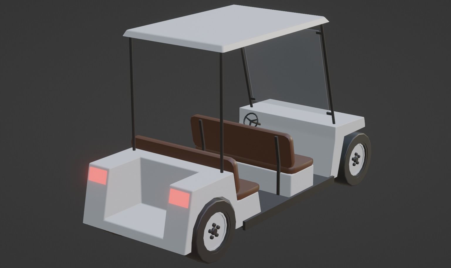 3D model Golf Cart VR / AR / low-poly | CGTrader