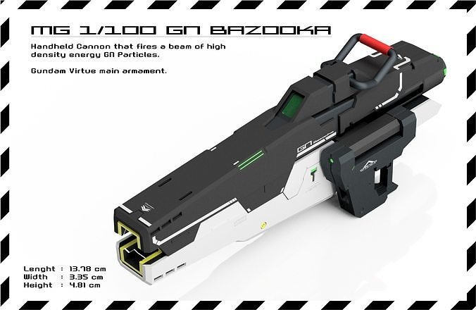 3D model GN Bazooka - MG VR / AR / low-poly | CGTrader
