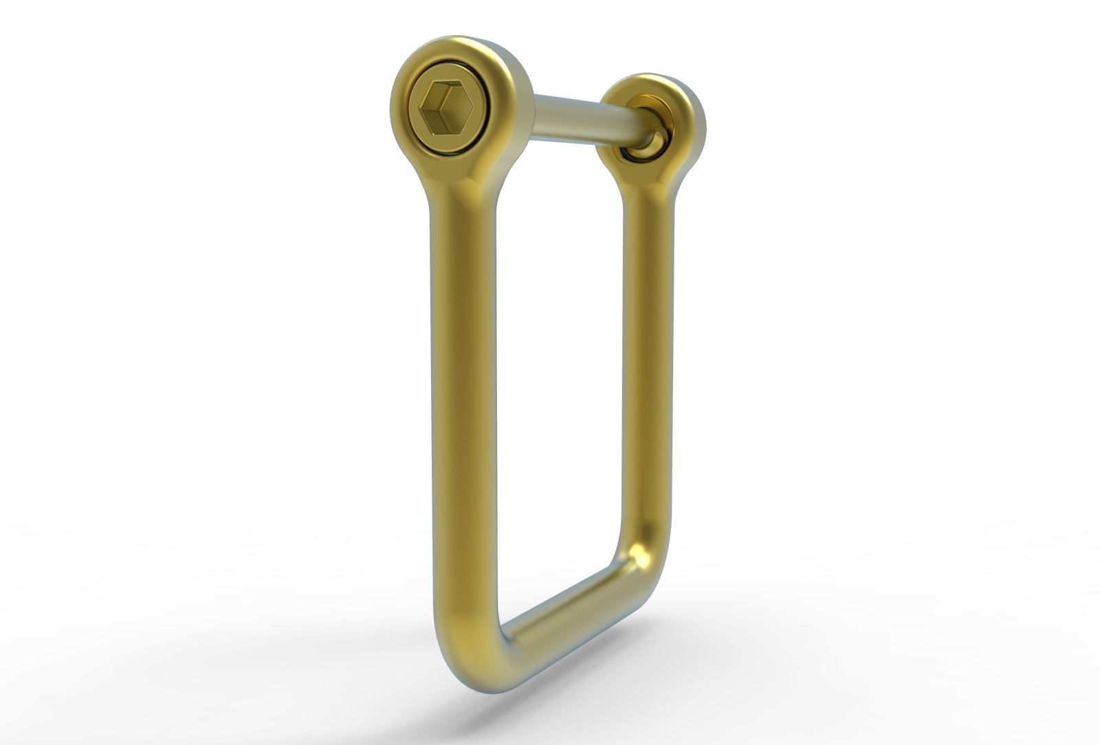 U clasp classic Allen screw 3D model 3D printable | CGTrader