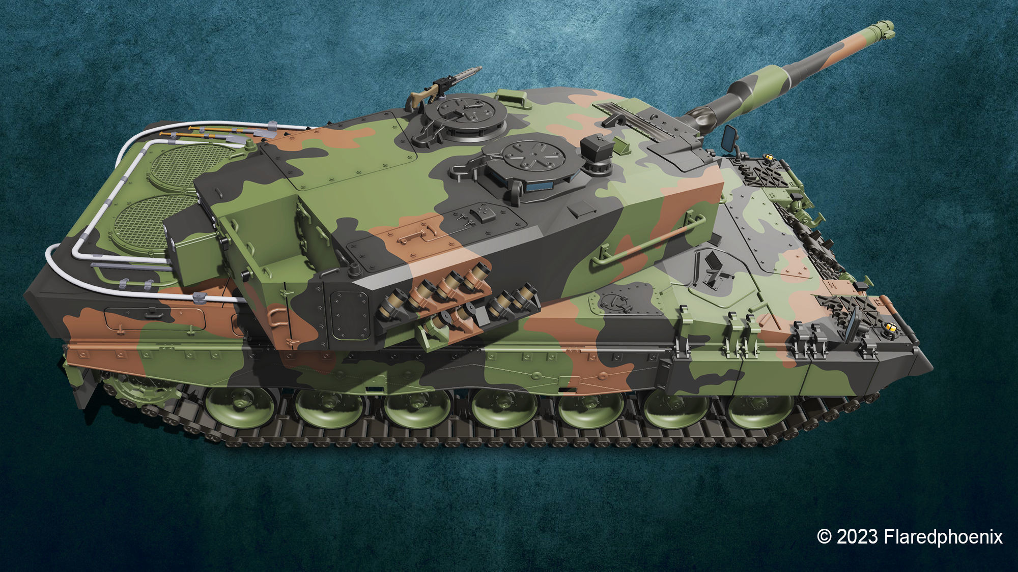 Leopard 2 A4 3D model 3D printable | CGTrader