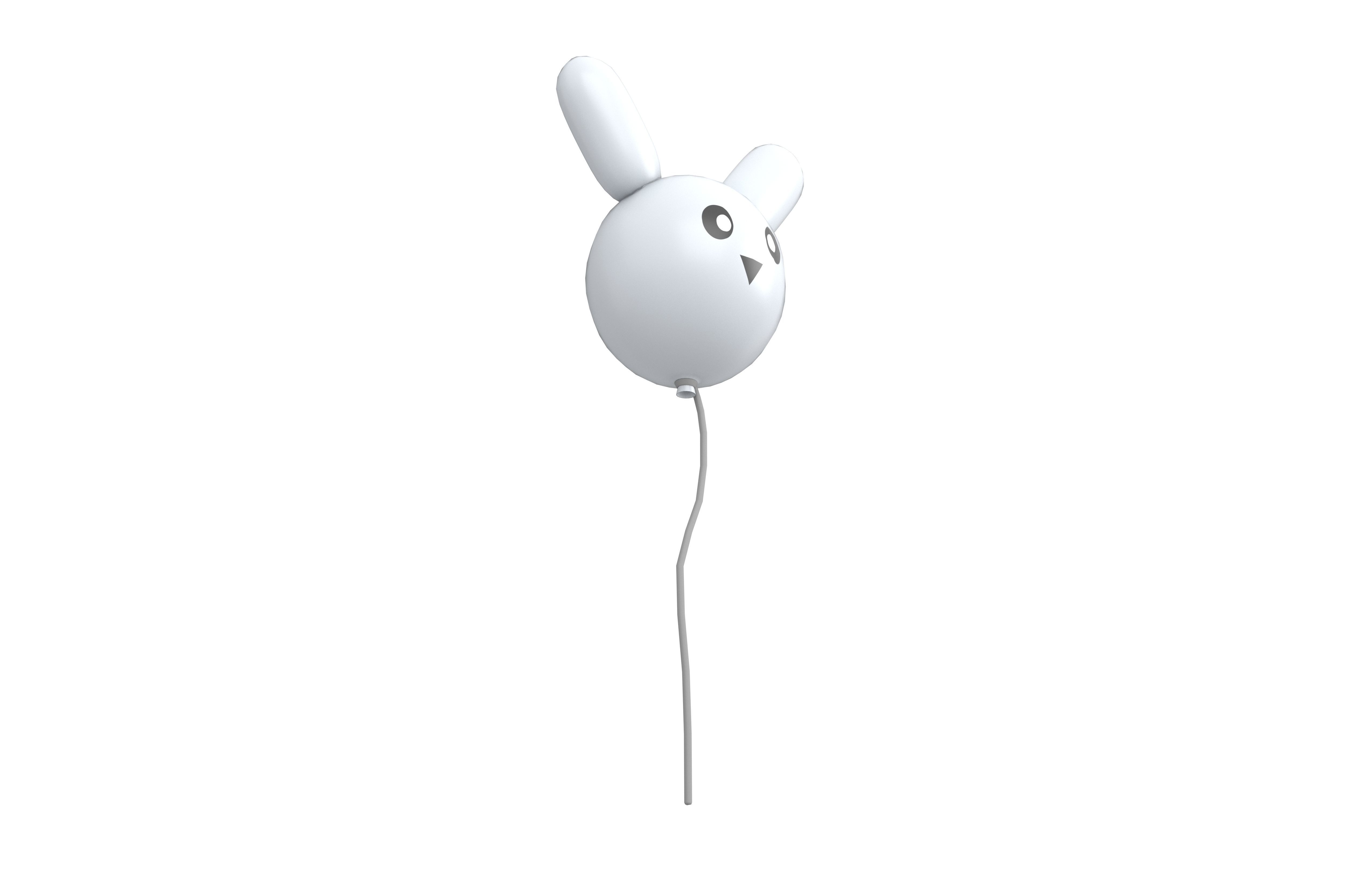 3D model Rabbit Balloons v1 020 VR / AR / low-poly | CGTrader