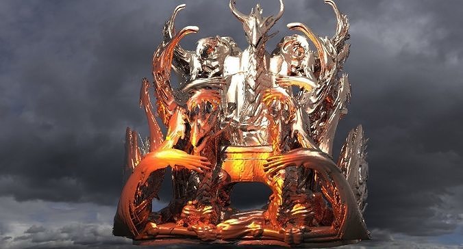 Underworld Hand Throne 3D model | CGTrader