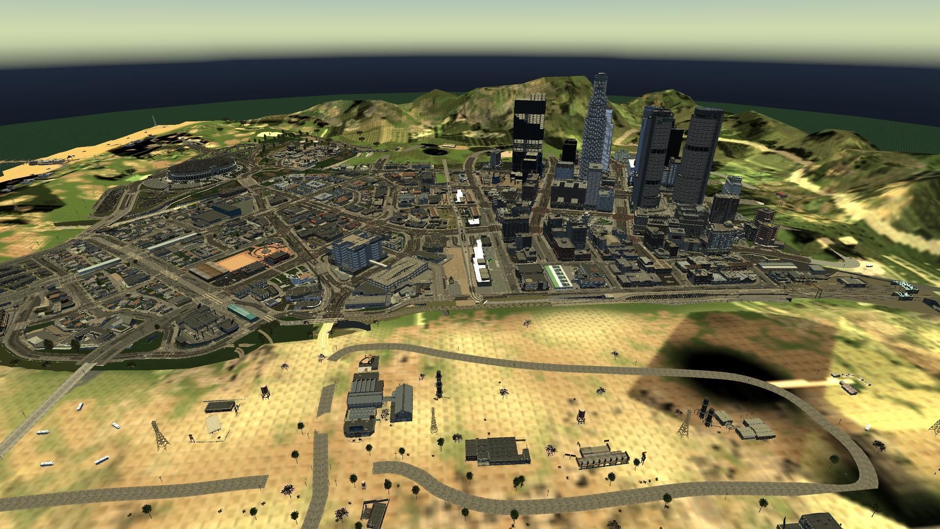 Low Poly GTA 5 Map 3D model | CGTrader