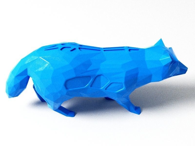 Polygon Raccoon dog 3D model 3D printable | CGTrader