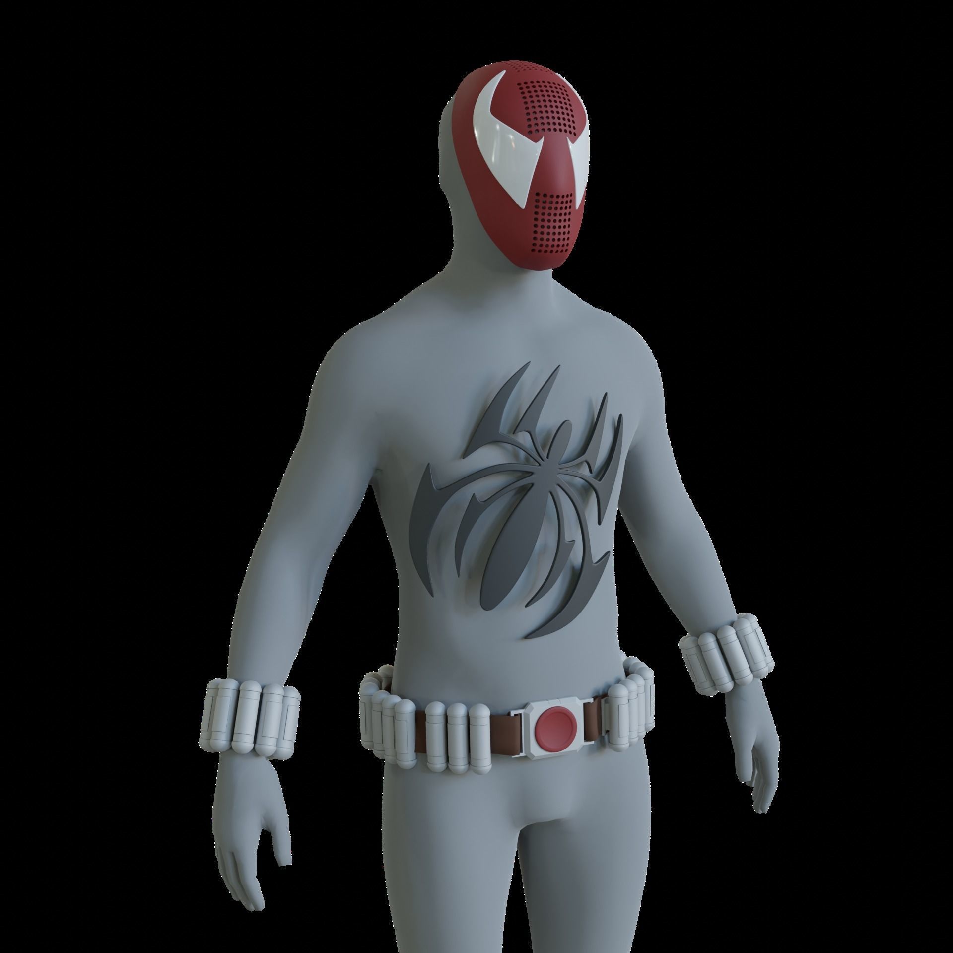 Scarlet Spider Mask Helmet Cosplay 3D model 3D printable | CGTrader