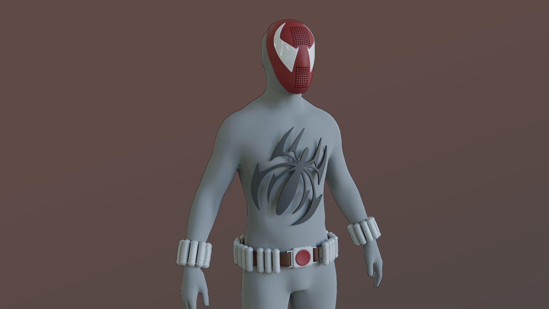 Scarlet Spider Mask Helmet Cosplay 3D model 3D printable | CGTrader
