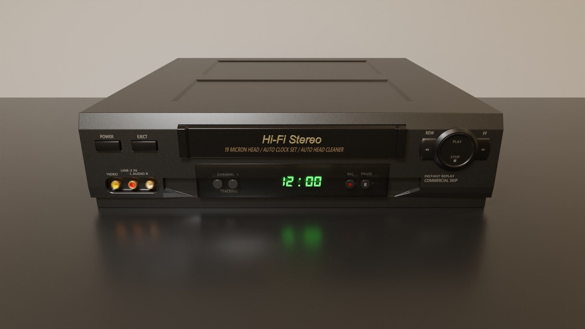 Hi-fi Stereo VHS video cassette recorder 3D model | CGTrader