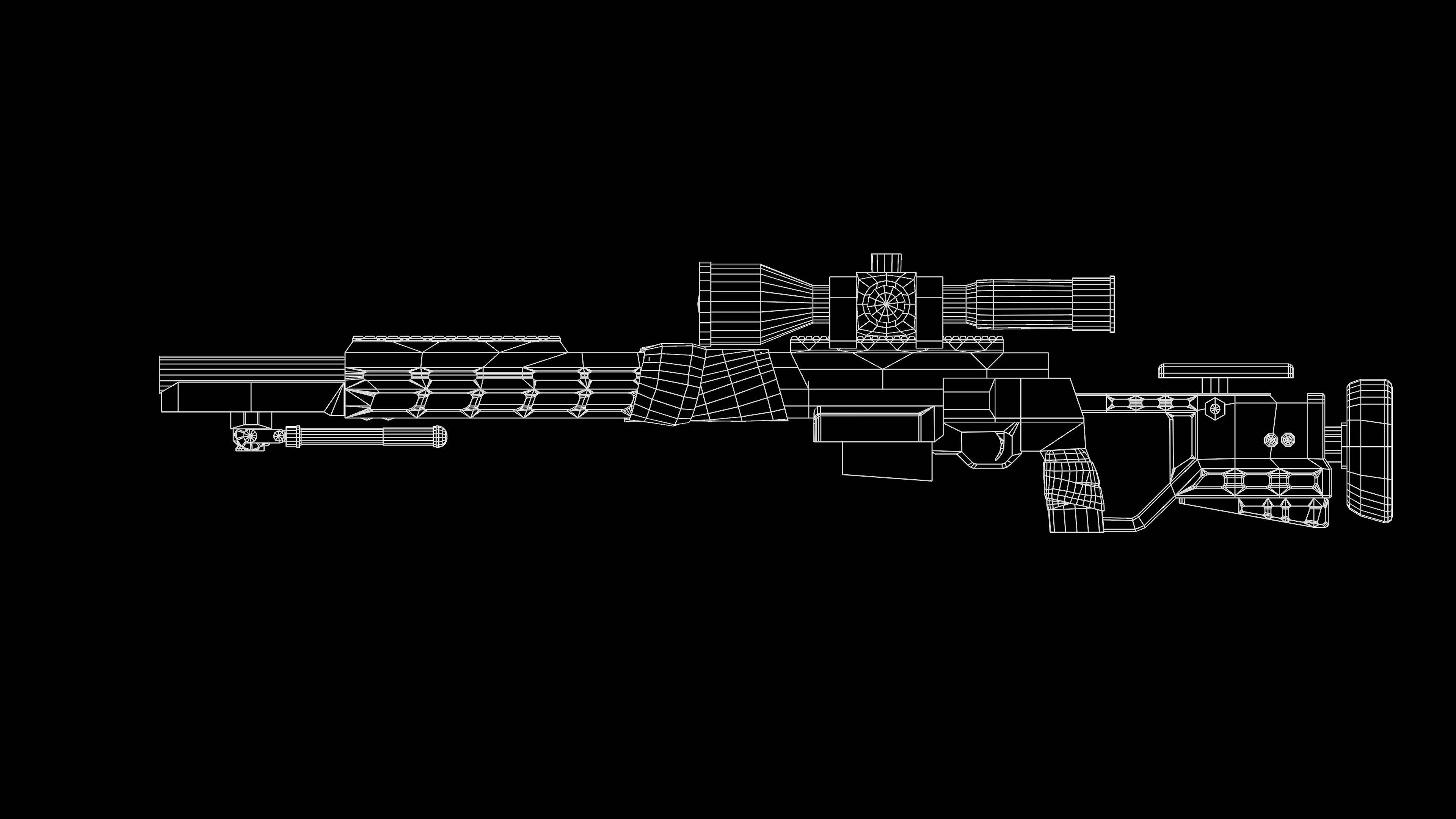 3D model Apocalyptic Sniper Rifle V1 VR / AR / low-poly | CGTrader