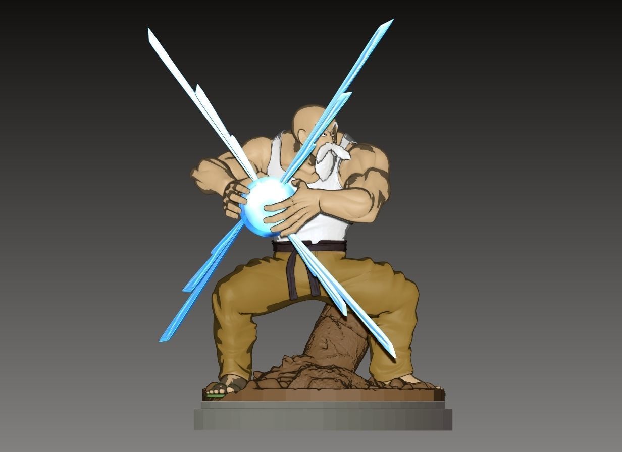 Master Roshi Buffed figure from Dragon Ball Super 3D print model 3D ...