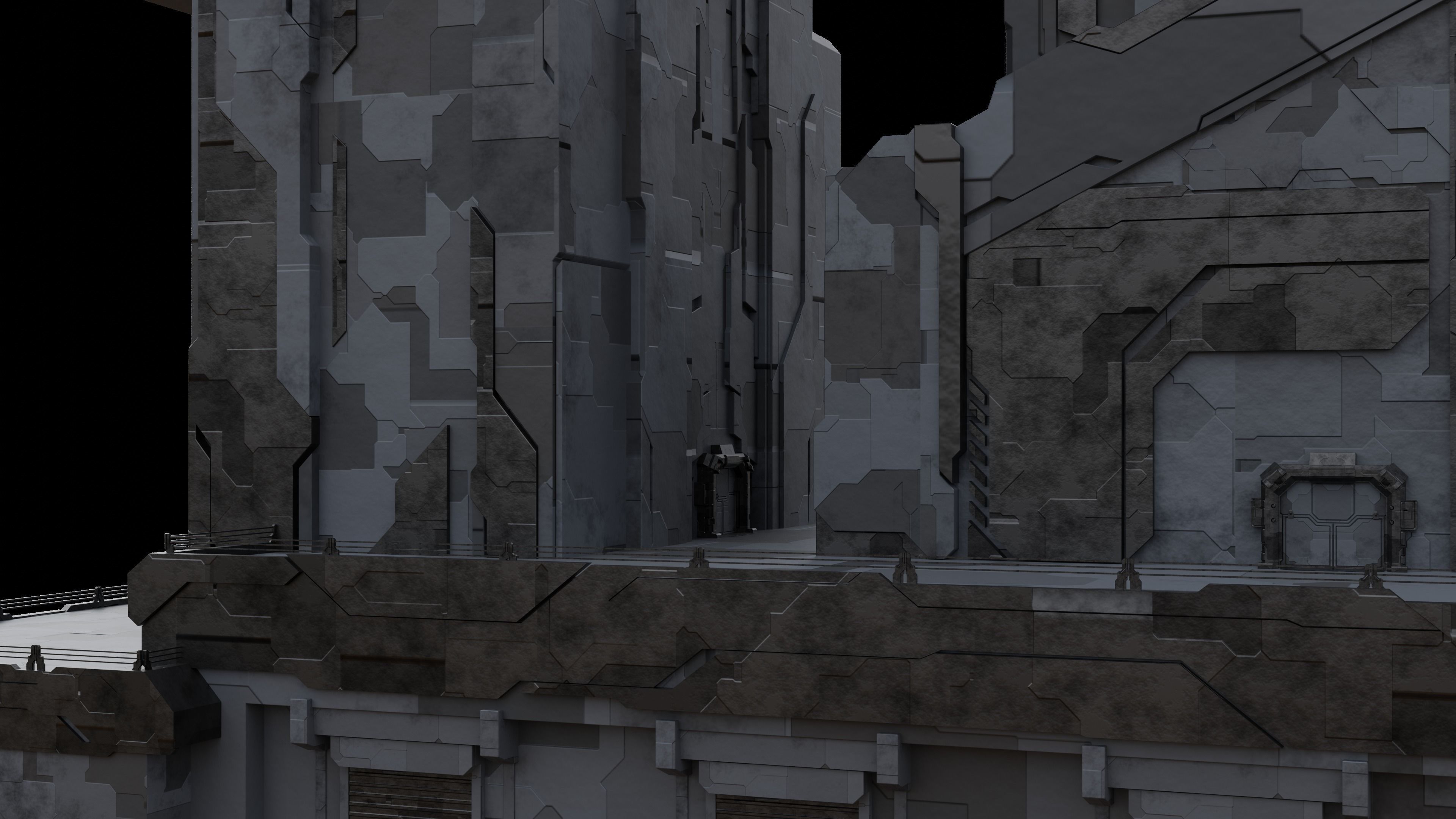Scifi Futuristic building free VR / AR / low-poly 3D model | CGTrader