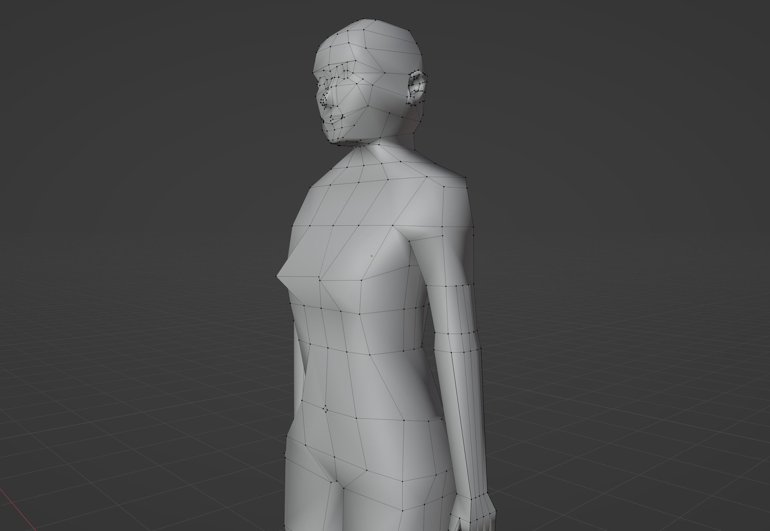Female Base Mesh Low Poly 3D model | CGTrader