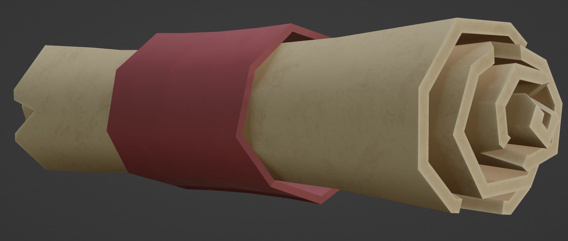 3D model Stylized Scroll VR / AR / low-poly | CGTrader