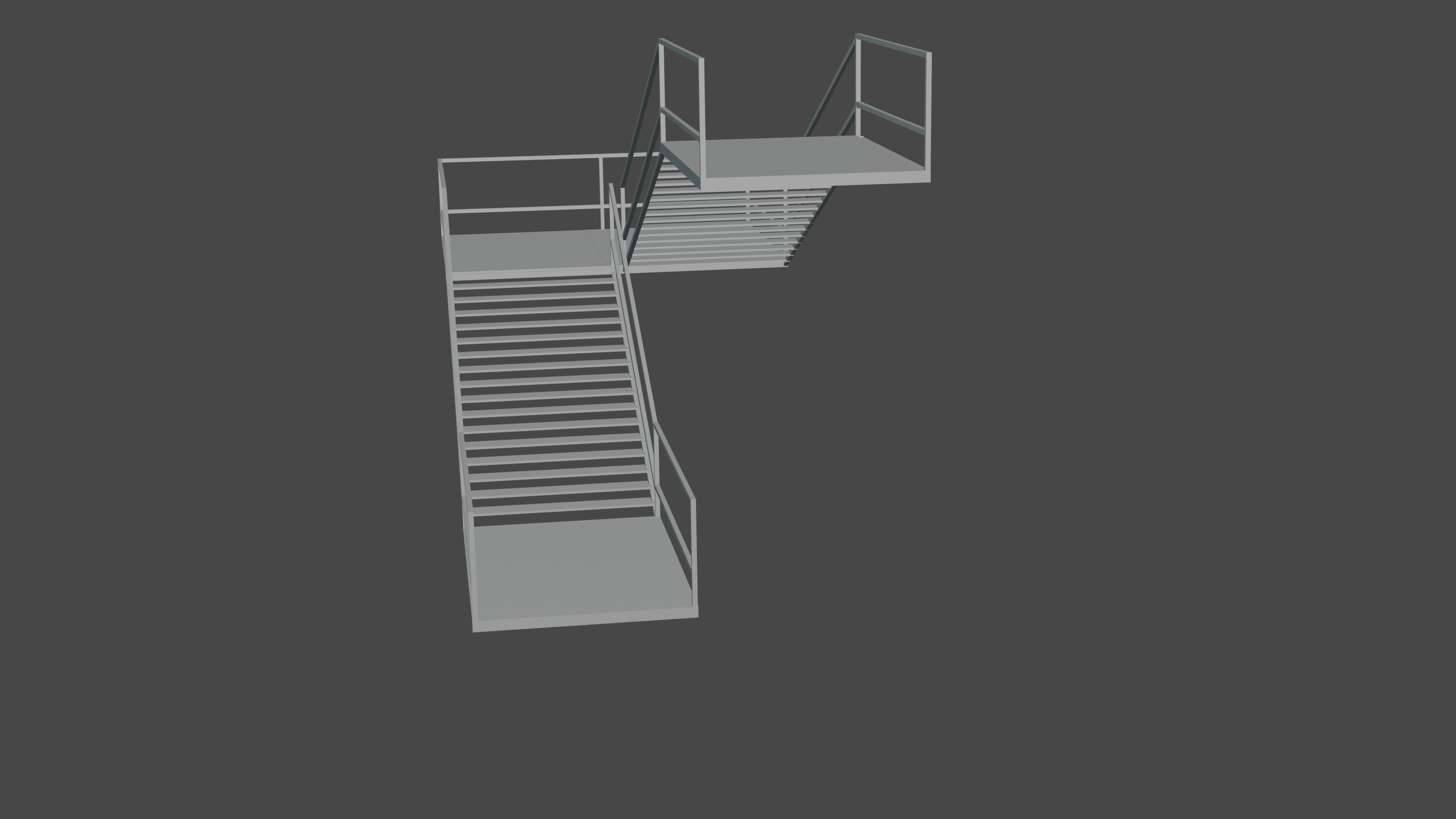 Old stairs free 3D model | CGTrader