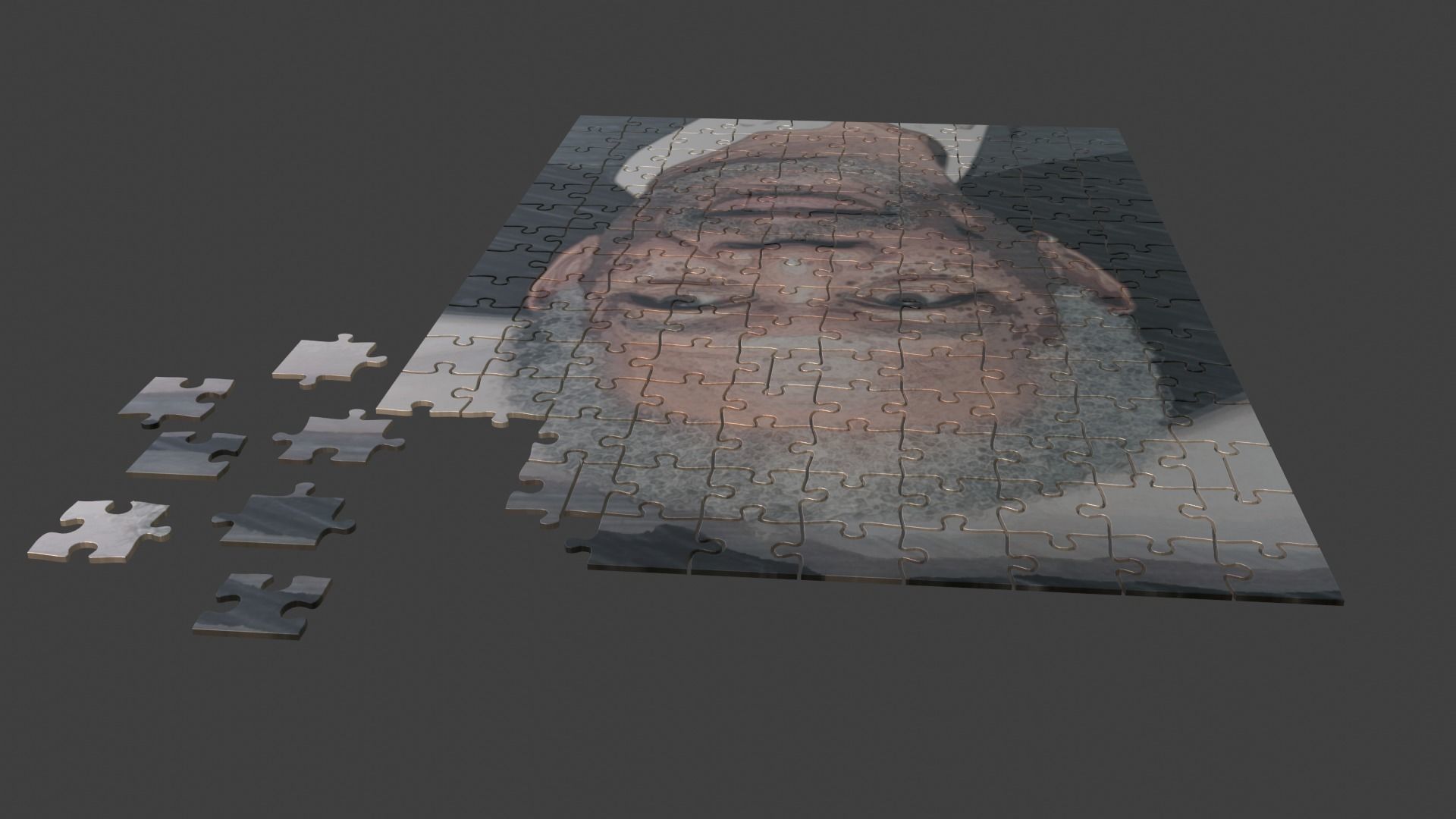 3D model Morgan Freeman Puzzle VR / AR / low-poly | CGTrader
