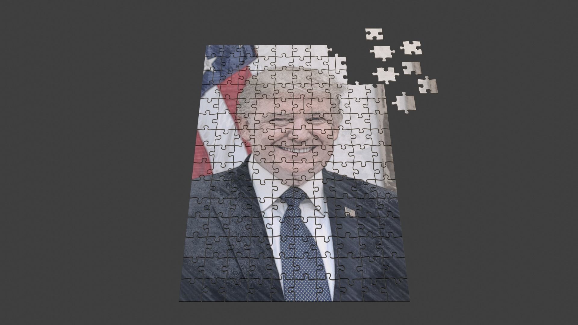 3D model Donald Trump Puzzle VR / AR / low-poly | CGTrader
