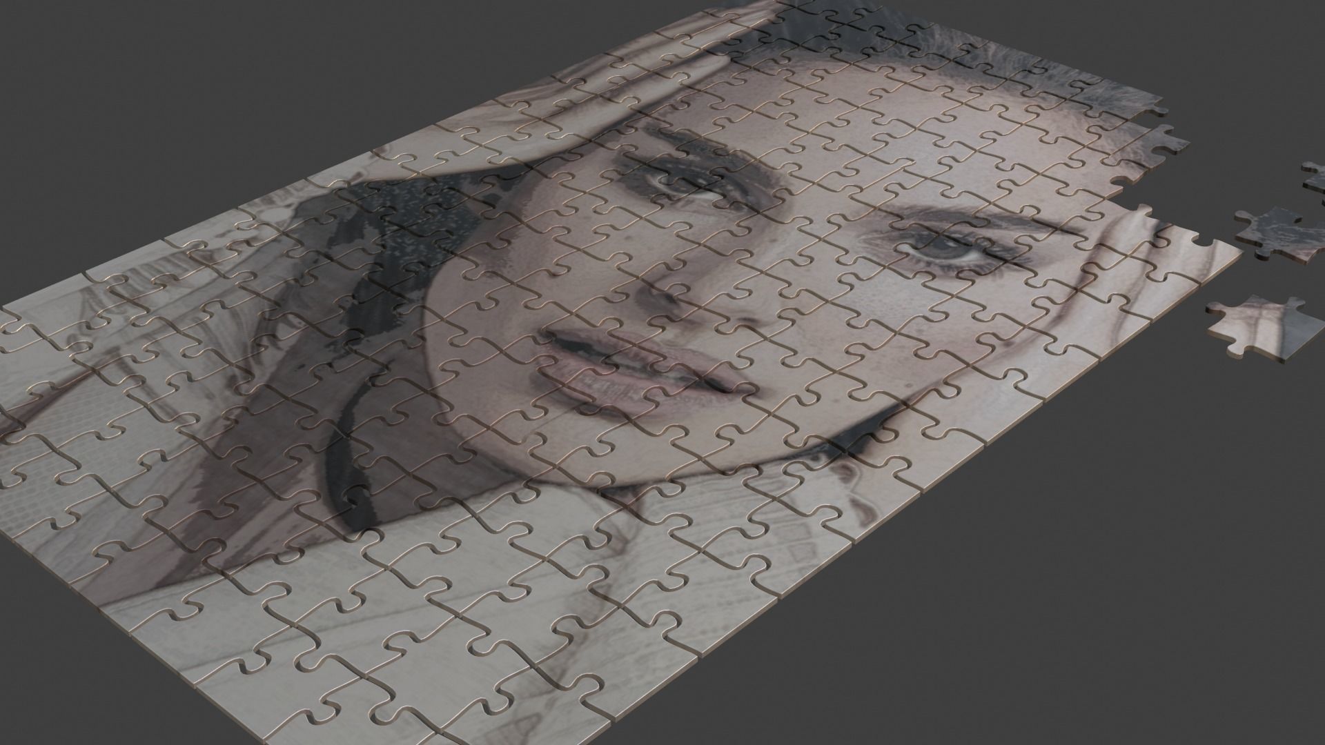 3D model Natalie Portman Puzzle VR / AR / low-poly | CGTrader