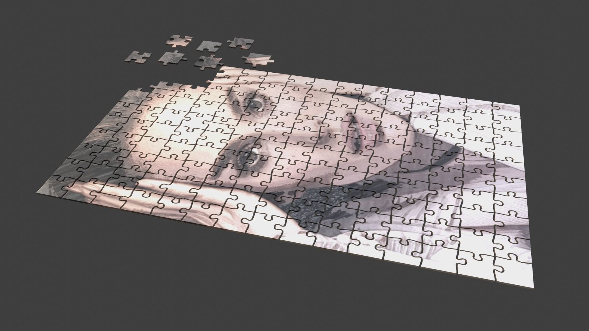 3D model Natalie Portman Puzzle VR / AR / low-poly | CGTrader