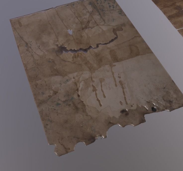 3D model Stained Paper VR / AR / low-poly | CGTrader