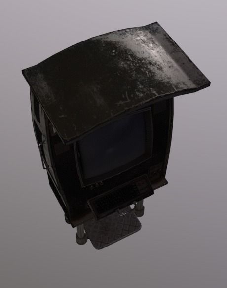 3D model Worker Computer Terminal VR / AR / low-poly | CGTrader