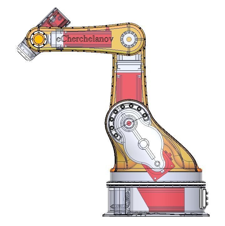 5 axis industrial robot 3D model | CGTrader