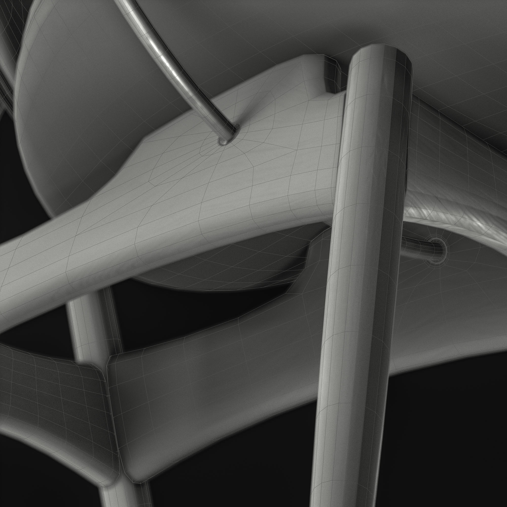 Overgaard and Dyrman Circle Dining Chair 3D model | CGTrader