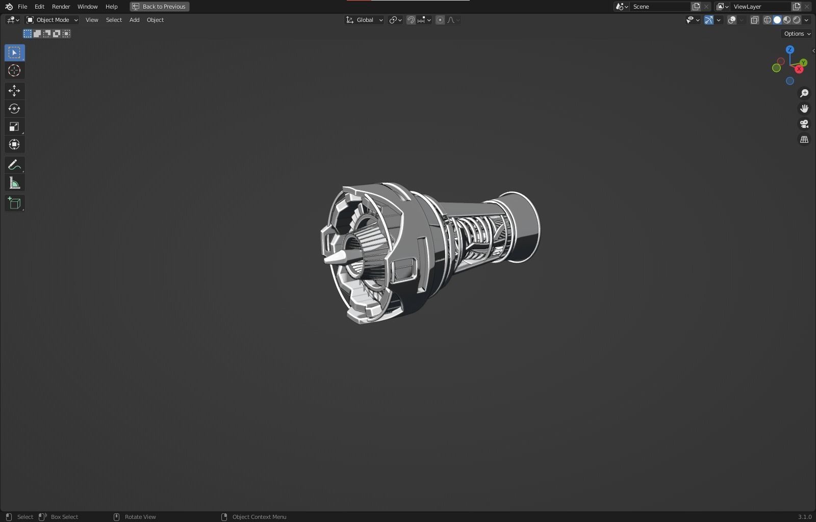 3D model Engine VR / AR / low-poly | CGTrader