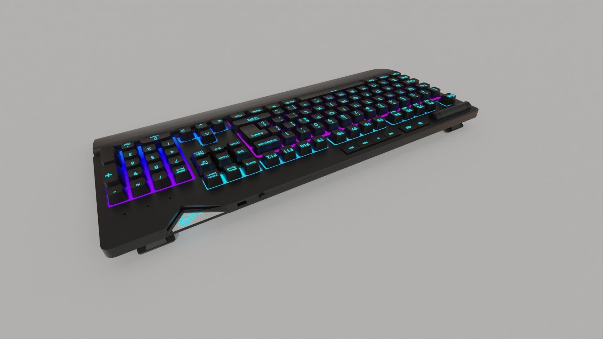 ASUS ROG RGB Gaming Keyboard Gaming Setups 3D model | CGTrader