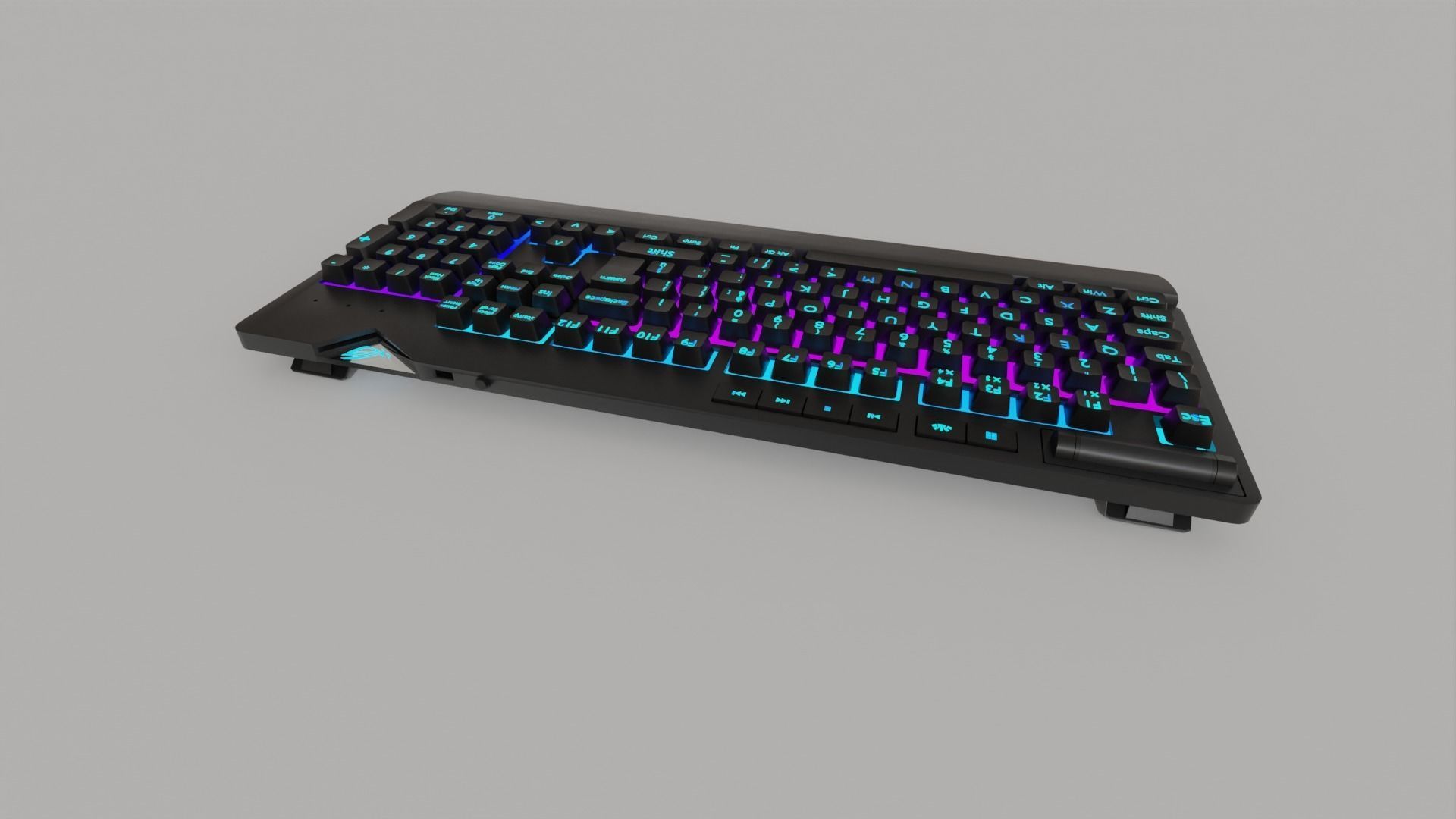 ASUS ROG RGB Gaming Keyboard Gaming Setups 3D model | CGTrader