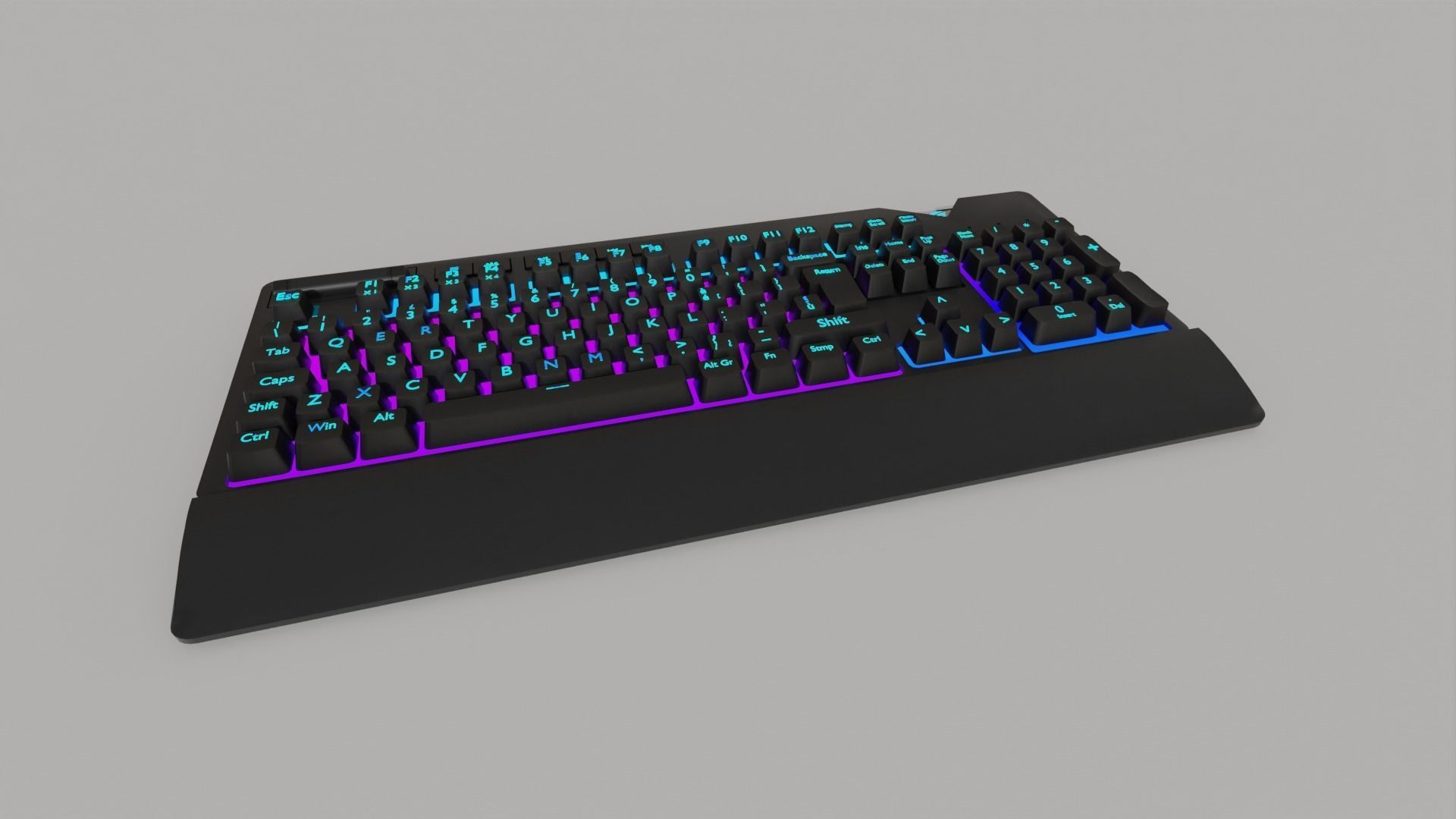 ASUS ROG RGB Gaming Keyboard Gaming Setups 3D model | CGTrader