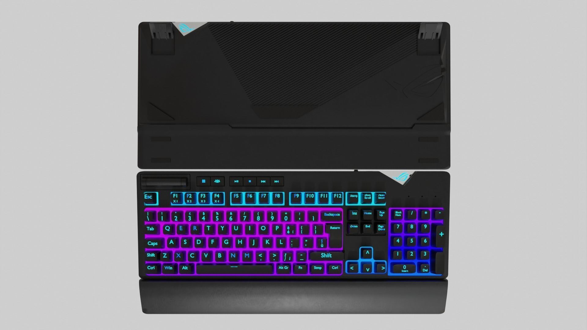 ASUS ROG RGB Gaming Keyboard Gaming Setups 3D model | CGTrader