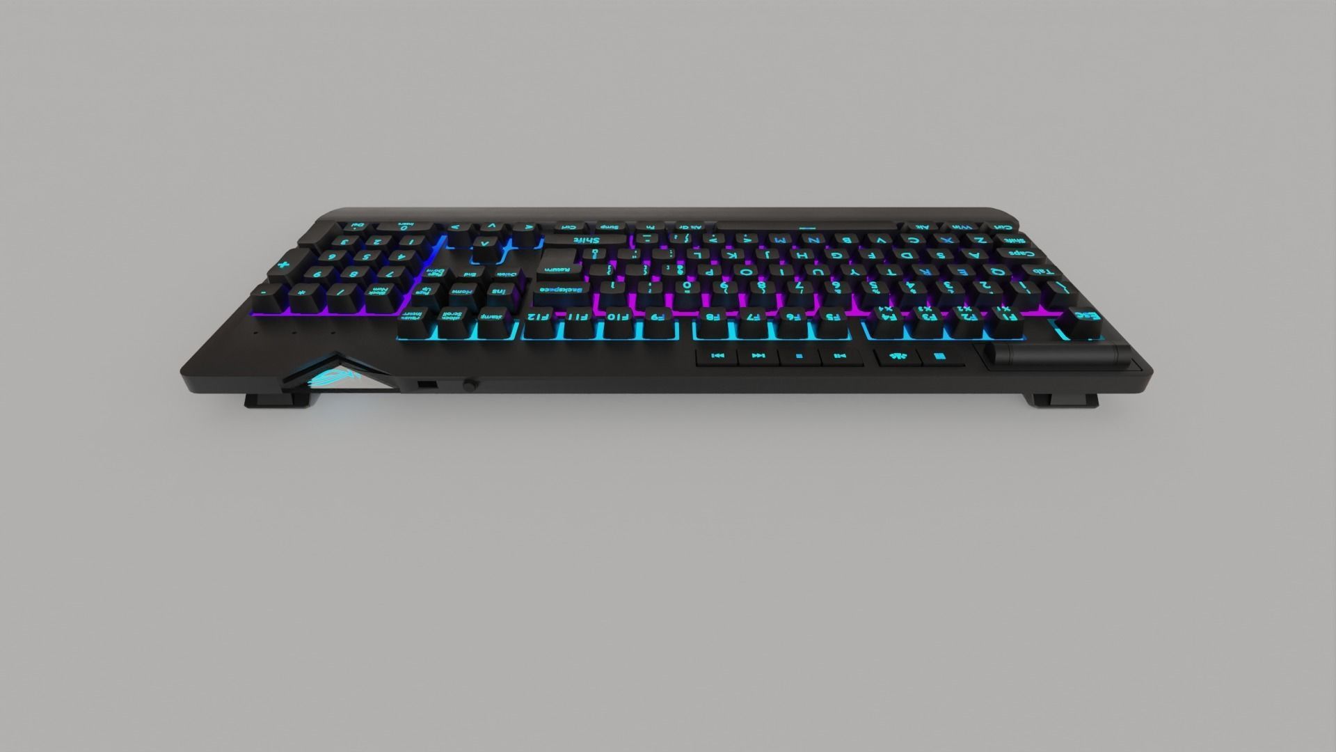 ASUS ROG RGB Gaming Keyboard Gaming Setups 3D model | CGTrader