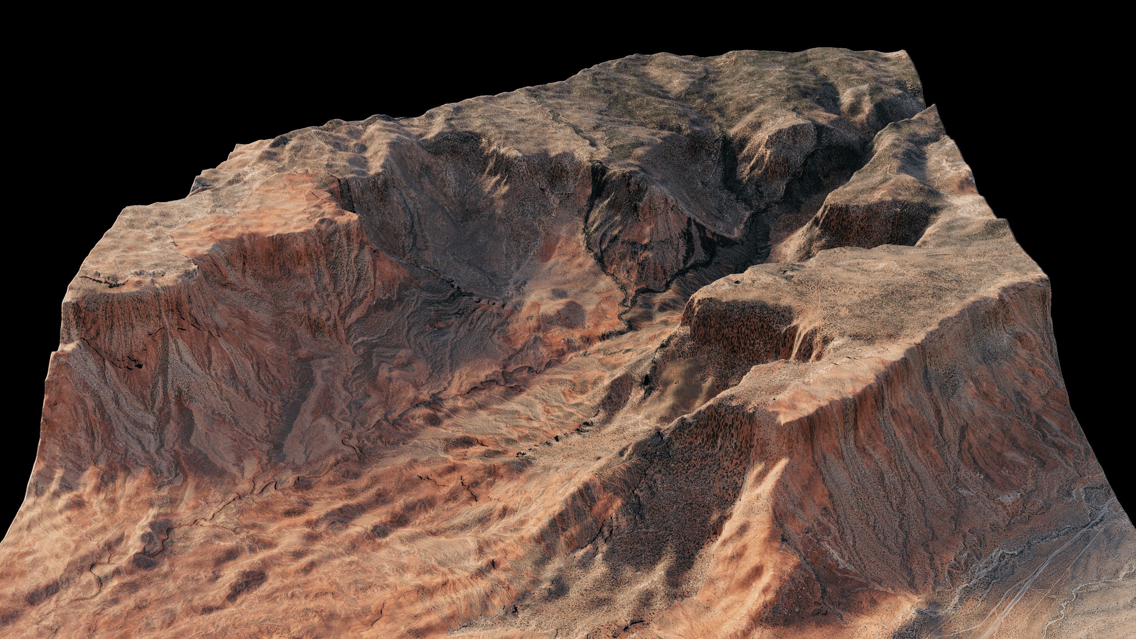 Canyon 3d model terrain 3D model | CGTrader