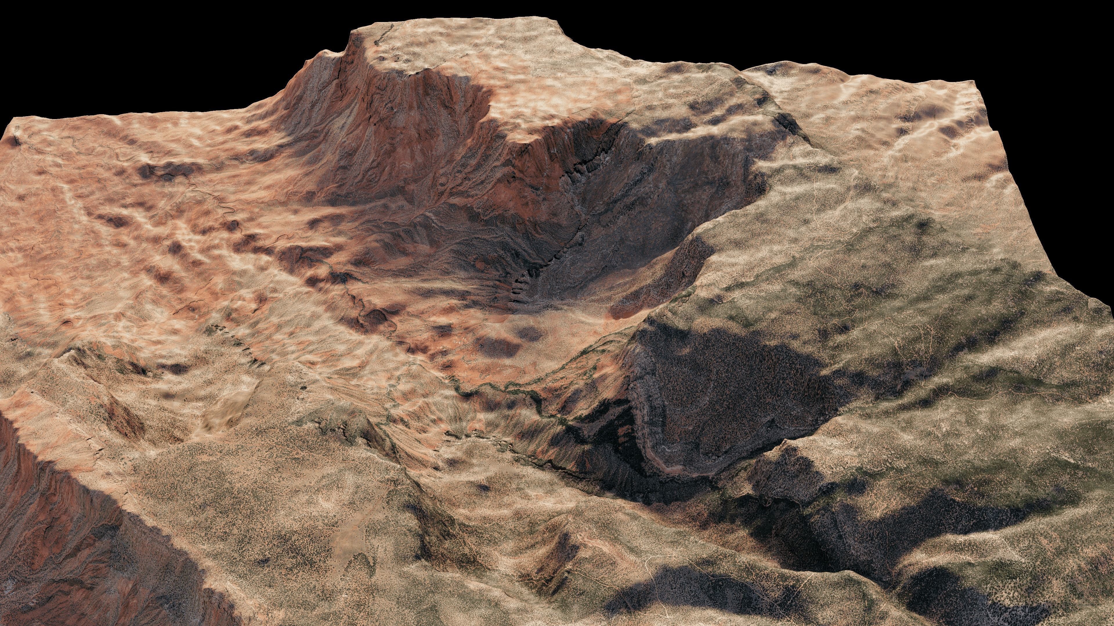 Canyon 3d model terrain 3D model | CGTrader
