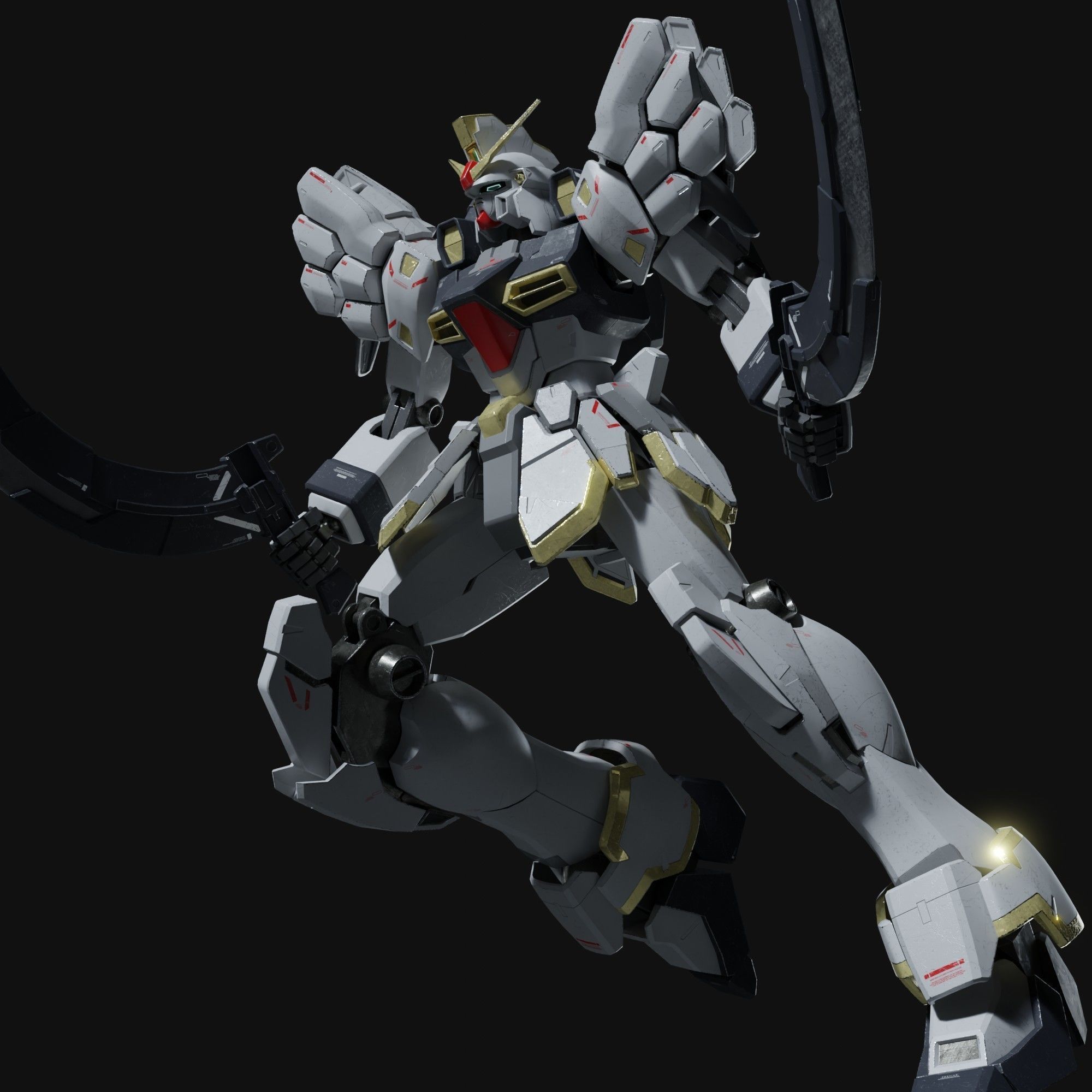 Sandrock gundam ka ver 3D model rigged | CGTrader