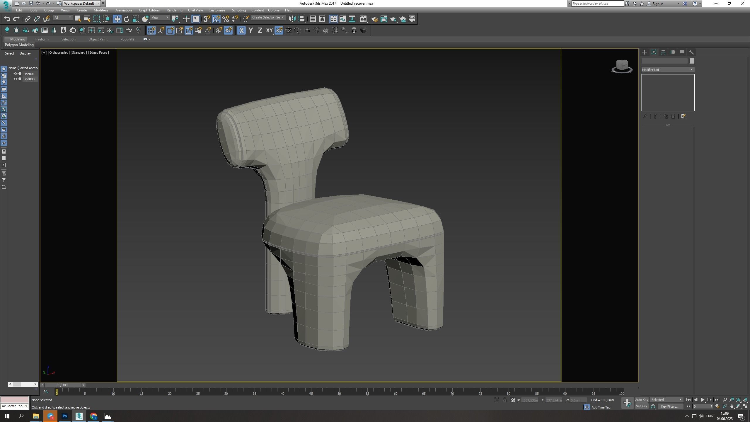 3D model Litho Chair VR / AR / low-poly | CGTrader