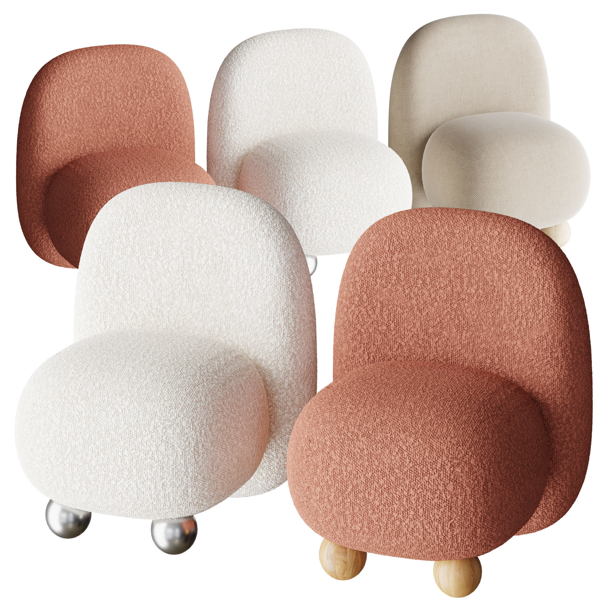 Kelly Wearstler MORRO small armchair 3D model | CGTrader