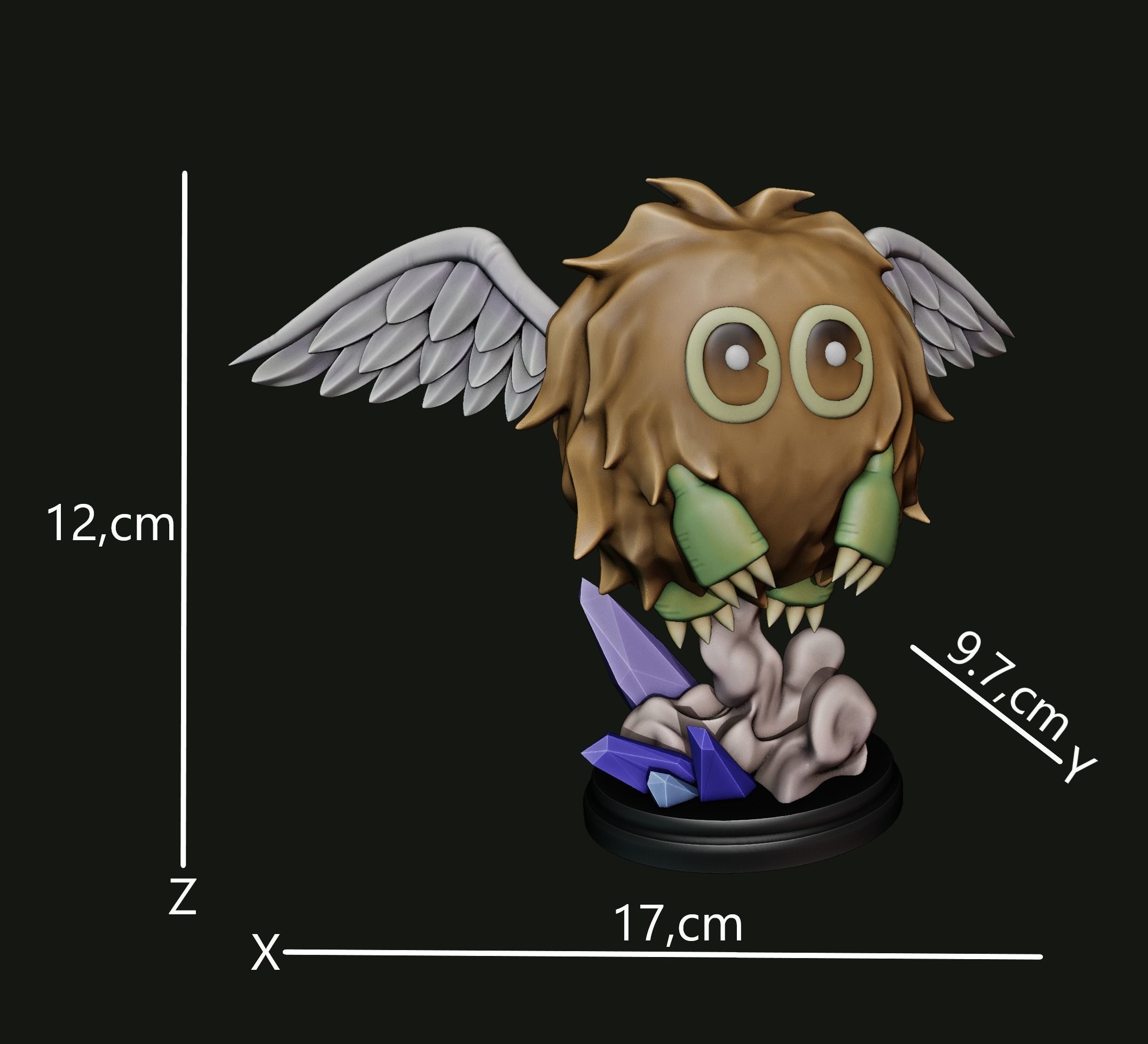 winged kuriboh figure - yugioh 3D model 3D printable | CGTrader